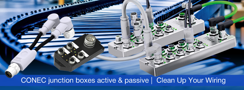 CONEC IO systems - Junction boxes active & passive - CONEC
